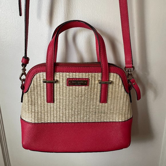 kate spade | Bags | Kate Spade Wicker Leather Crossbody | Poshmark